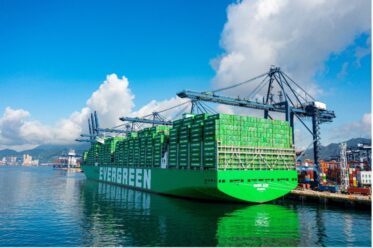 World's largest box ship calls at Yantian on her maiden voyage - India ...