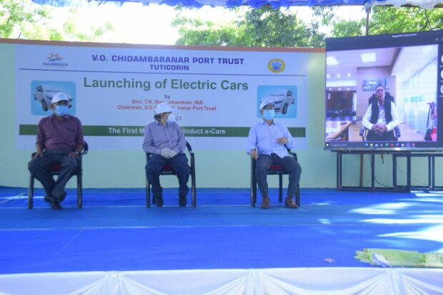 VOC Port, the first Major Port to launch e-cars - India Shipping News