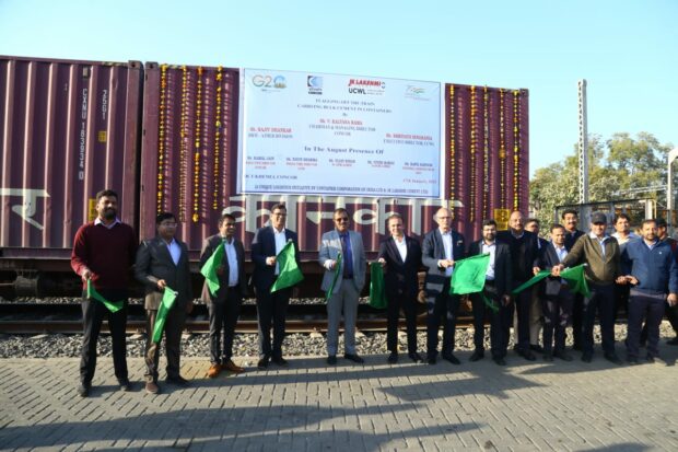 CONCOR and JK Lakshmi Cement Ltd initiated a unique logistics movement ...