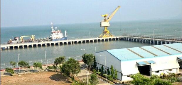 Sarbananda Sonowal receives the First Indian Cargo Ship at the Sittwe ...