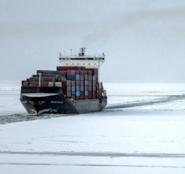 Historic First: Two Chinese container ships cross paths in Arctic ...