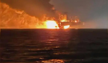 Two ships of Russia’s sanctioned shadow fleet caught fire in the Black ...